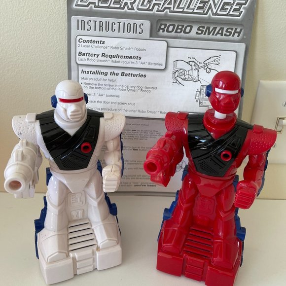 Toymax | Toys | Vintage Laser Challenge 2 Light Warriors Battle Robots ...